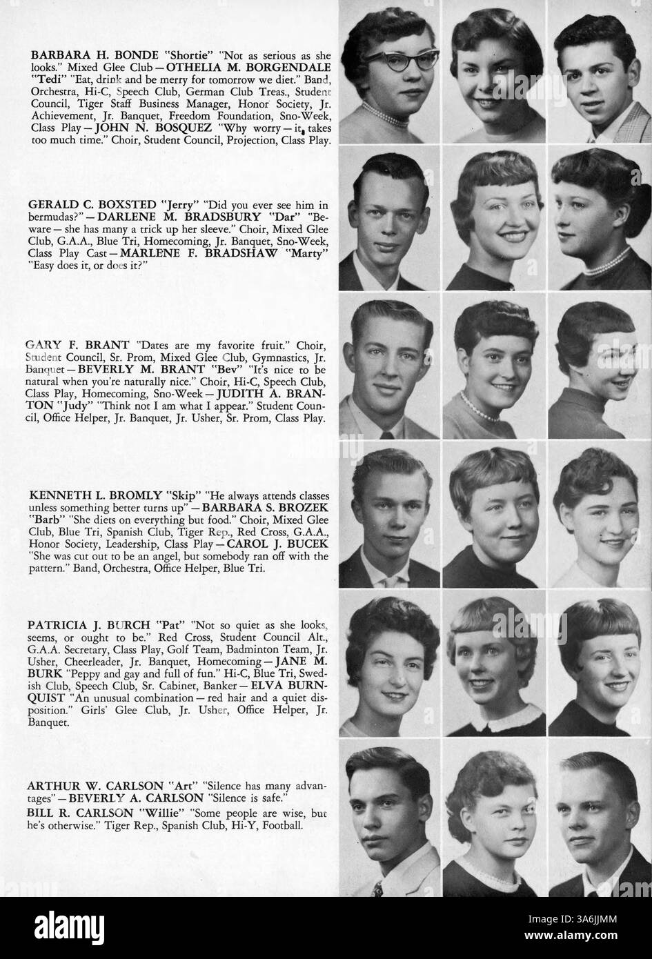 'Tiger 57', the 1957 South High Yearbook, captures the highlights of ...