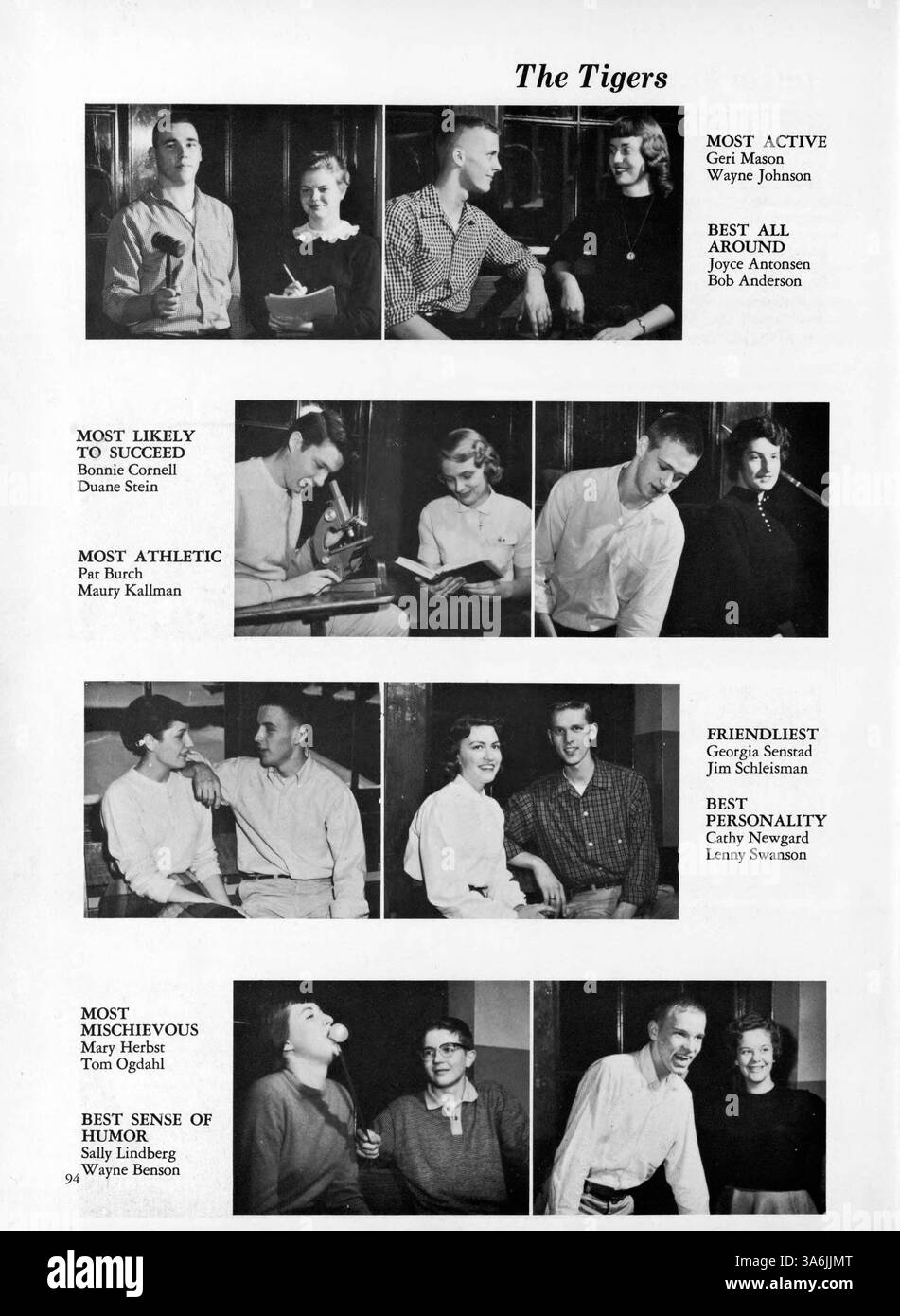 The 'Tiger 57' yearbook from South High School documents the ...