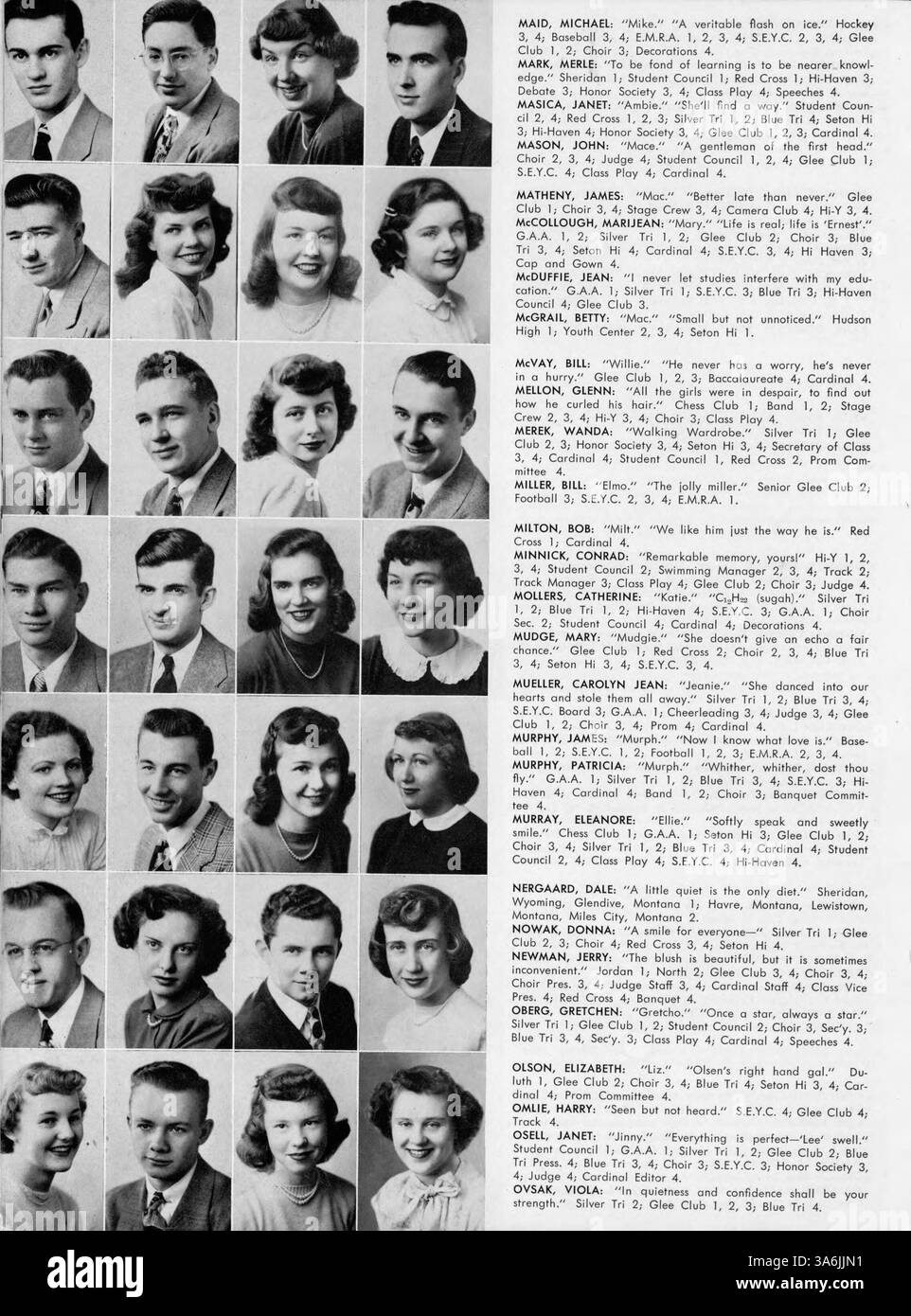 Provides a snapshot of the 1948 1949 school year hi-res stock photography and images - Alamy