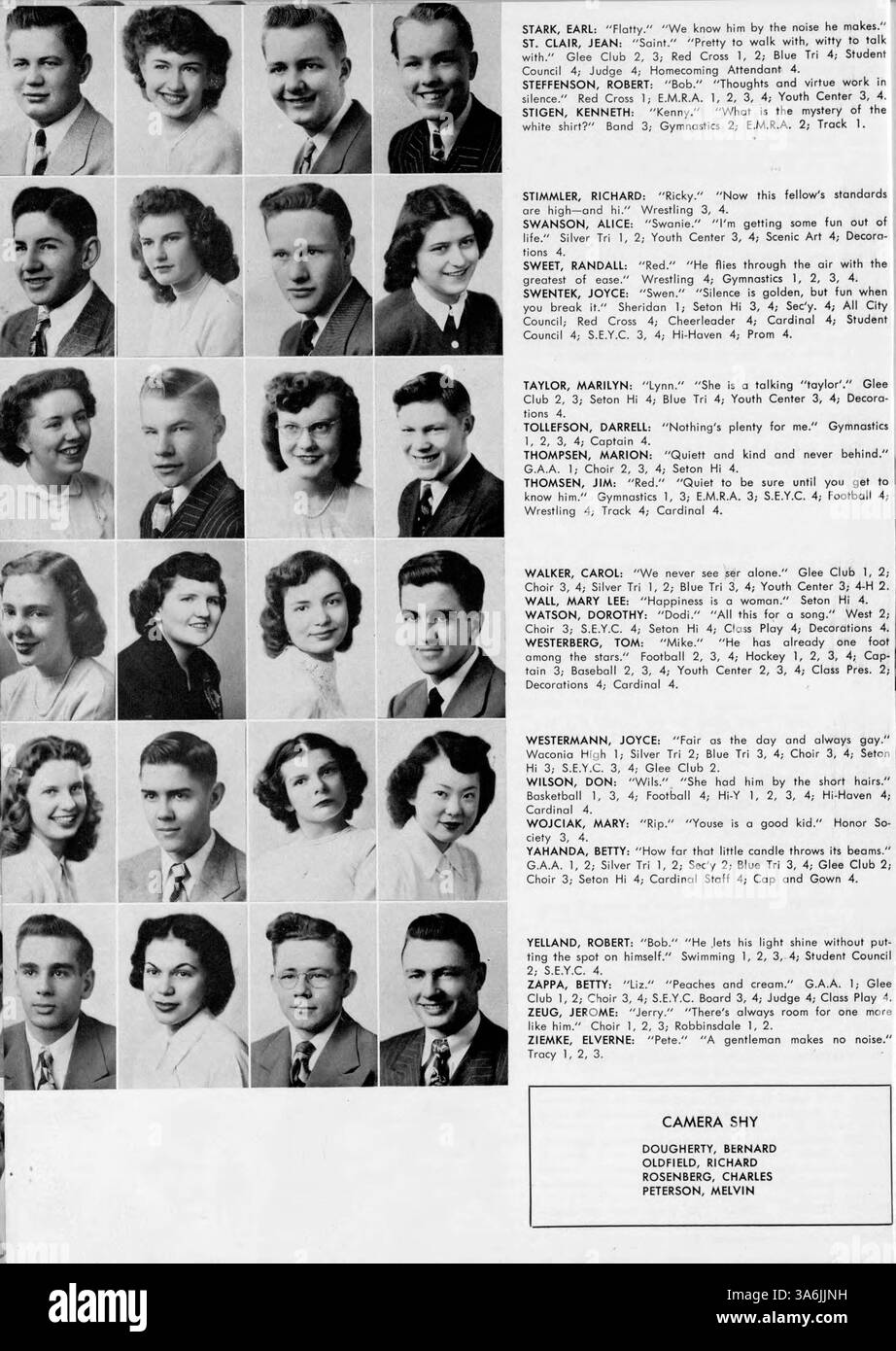 The 'Cardinal 1949' yearbook reflects the spirit of Marshall High School during the 1948-1949 ...