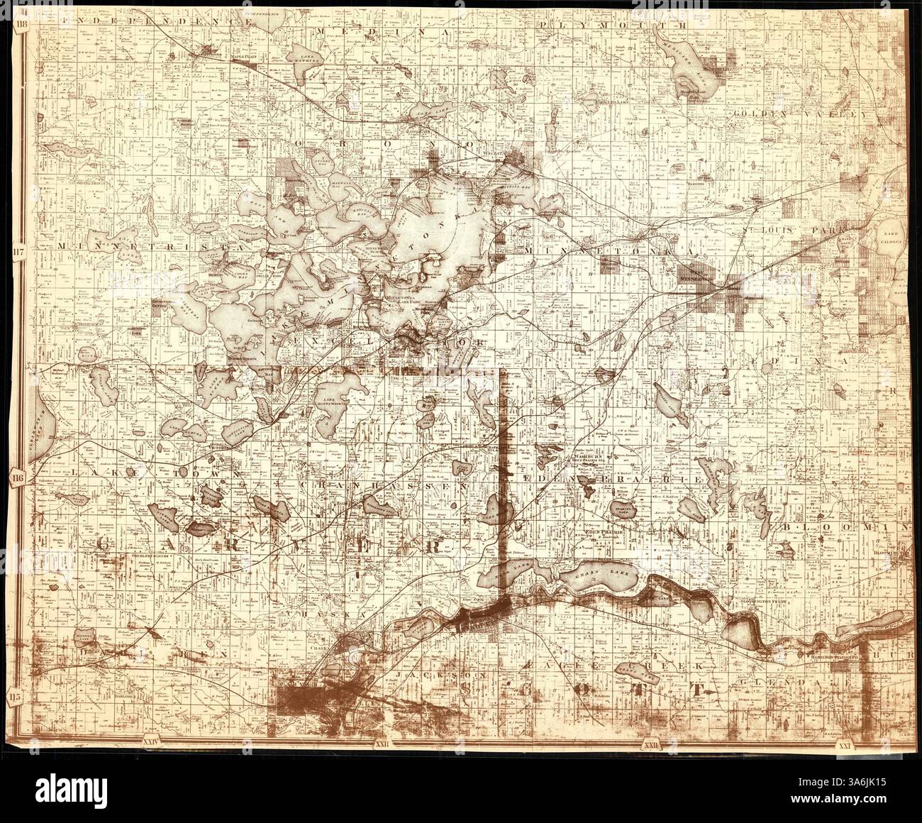 This map of the Twin Cities metropolitan area highlights land ownership ...