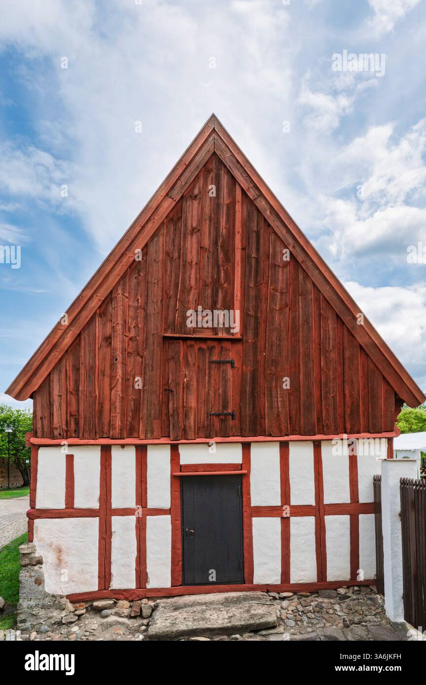 One of the oldest buildings in the Swedish town of Ahus Stock Photo - Alamy