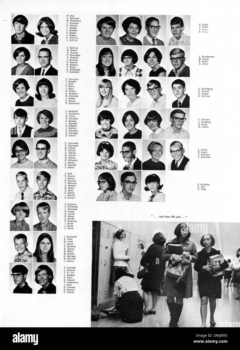 The 1967 edition of Robbinsdale High School's yearbook, 'The Robin,' documents student ...