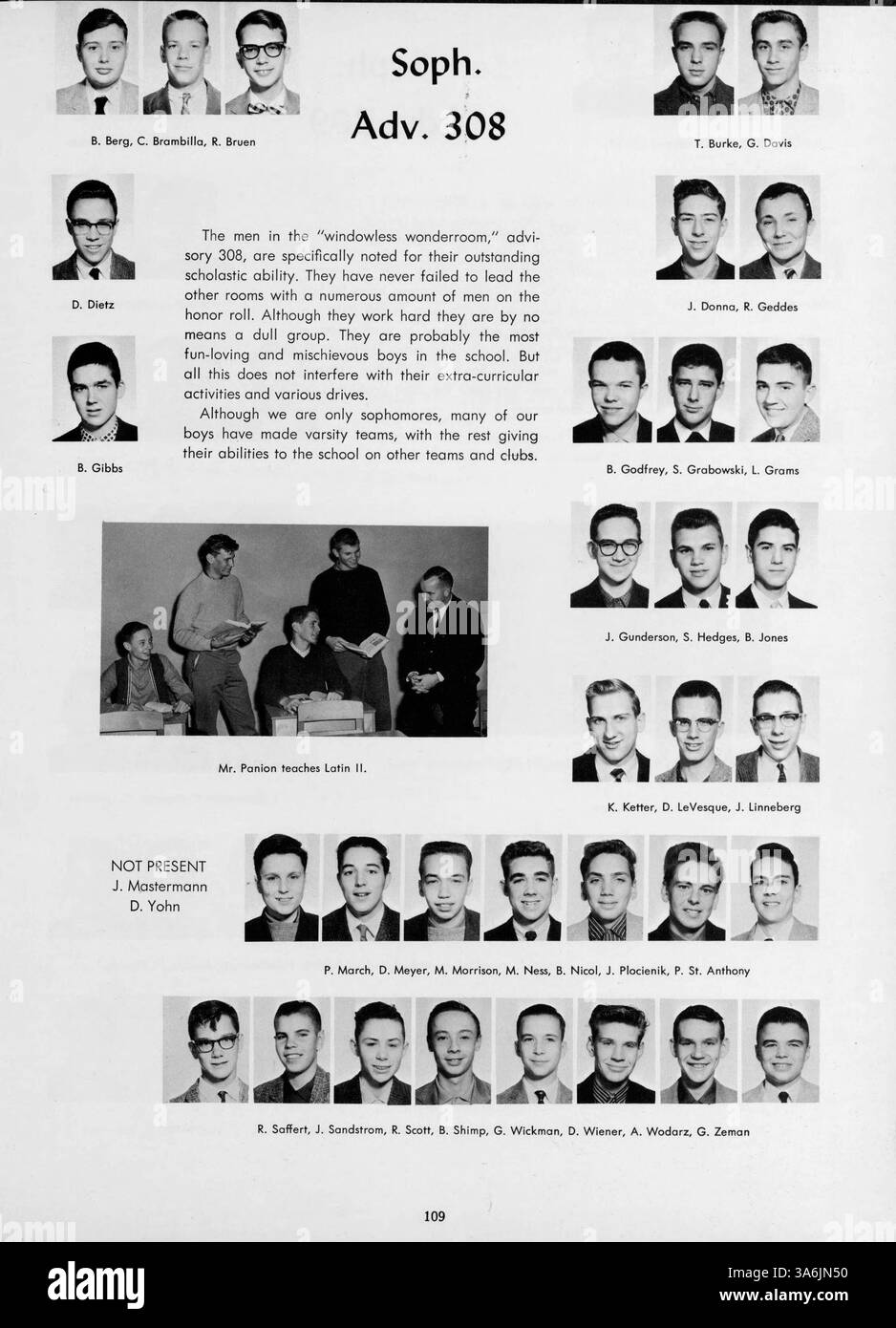 The 1961 'Delta' yearbook from De La Salle High School presents student portraits, athletic ...