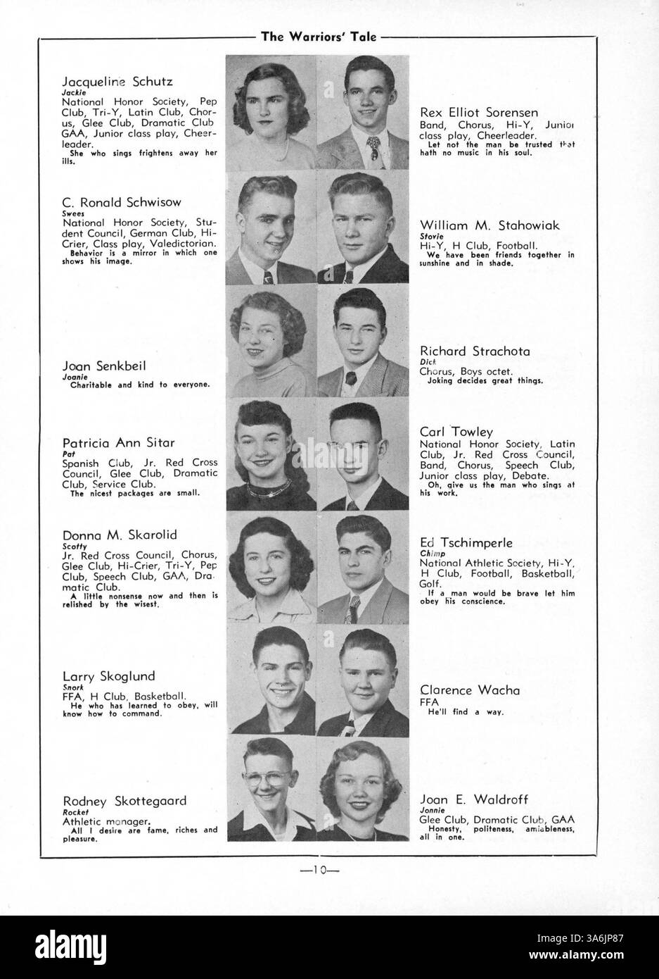 The 1950 Hopkins High Yearbook, 'The Warrior's Tale,' documents key ...