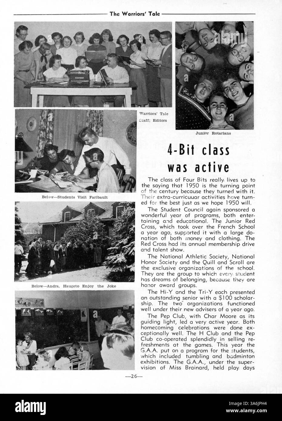 The 'Warrior's Tale' 1950 yearbook from Hopkins High highlights key ...