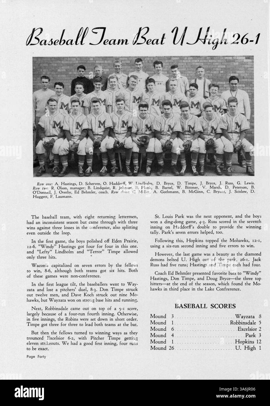 Mound High School’s 1947 Mohian Yearbook captures students, teachers, athletics, and clubs ...