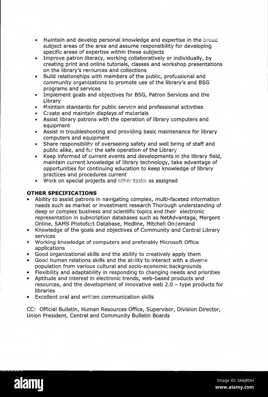 Keeping staff informed of internal developments hi-res stock ...