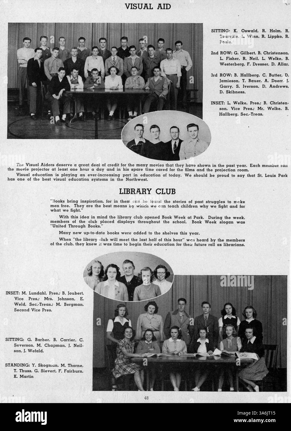 This 1946 Echowan yearbook provides a detailed account of students ...