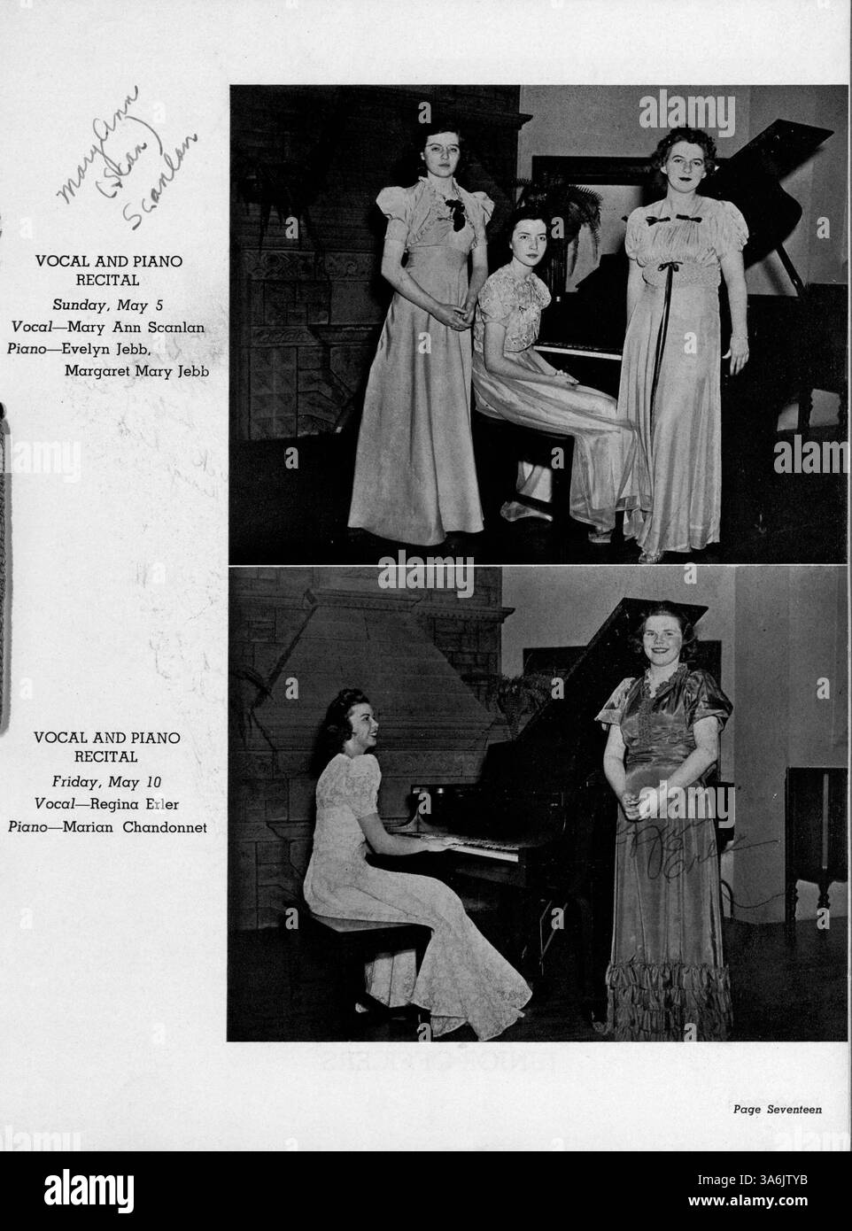 This 1940 yearbook from st margarets academy documents the events hi ...