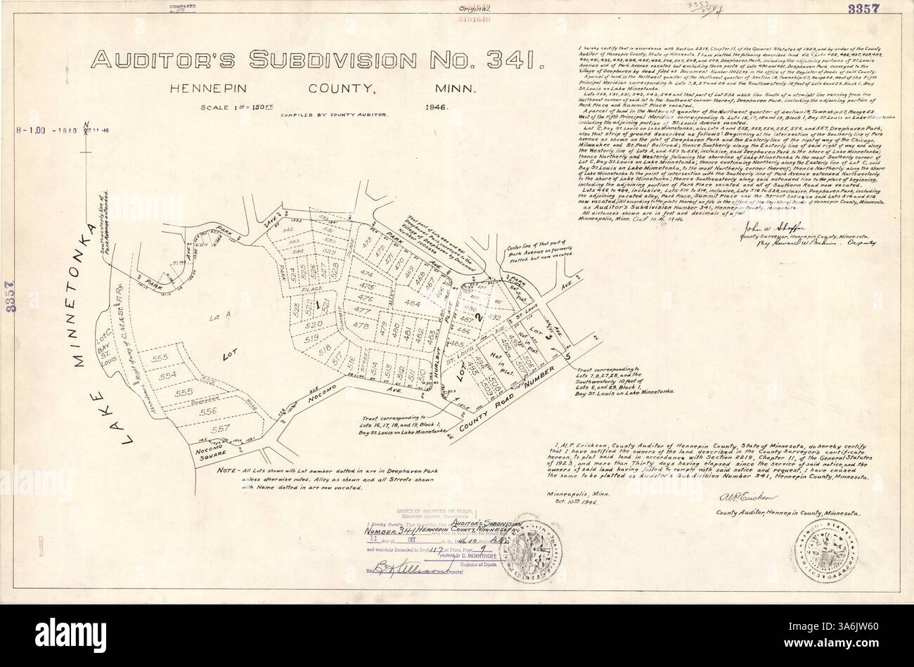 Auditor's Subdivision Number 341 is a land division in Hennepin County ...