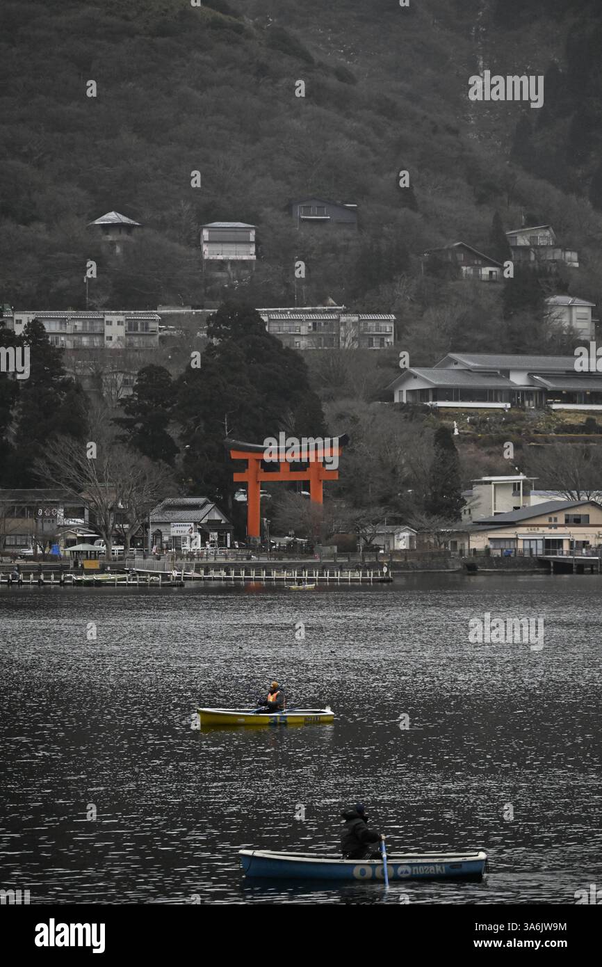 Hakone Temple Shrine in Japan Stock Photo - Alamy