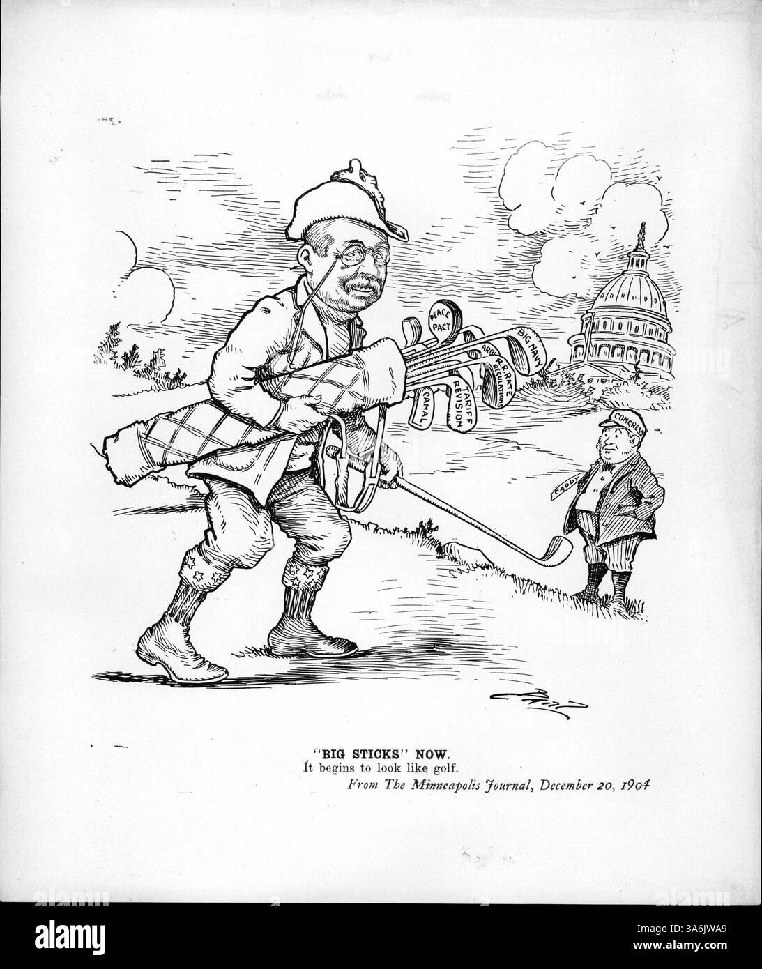 This political cartoon depicts president theodore roosevelt with hi-res ...