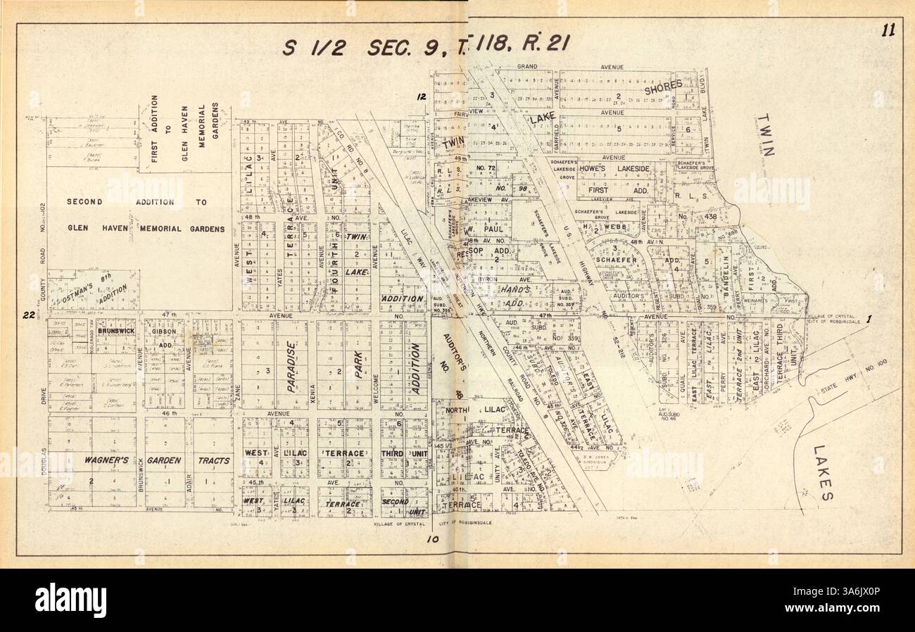 This comprehensive atlas contains maps of Robbinsdale, Crystal, and New ...