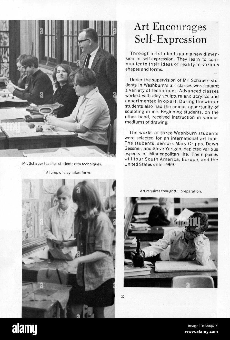 This 1968 edition of the '68 Wahian Washburn Yearbook details the ...