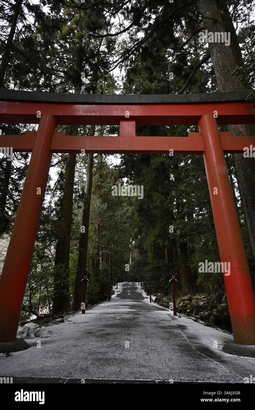 Hakone Temple Shrine in Japan Stock Photo - Alamy