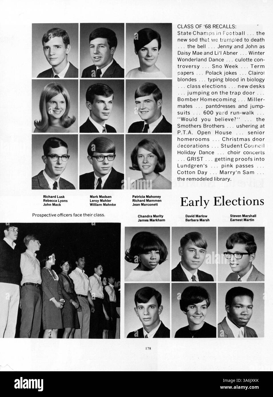 This 1968 high school yearbook from Washburn documents the students ...