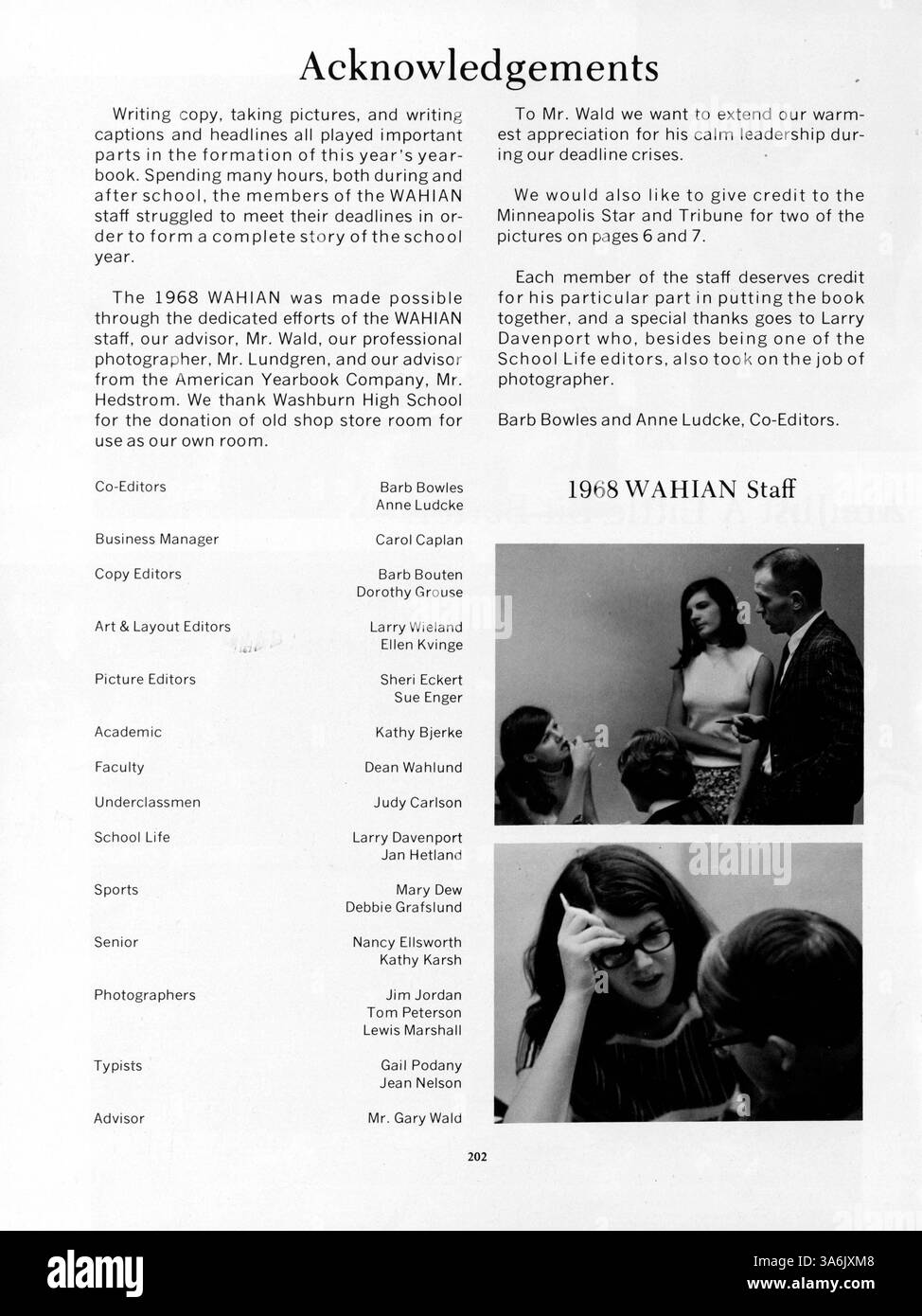 The 1968 Wahian yearbook showcases key events and achievements from the ...
