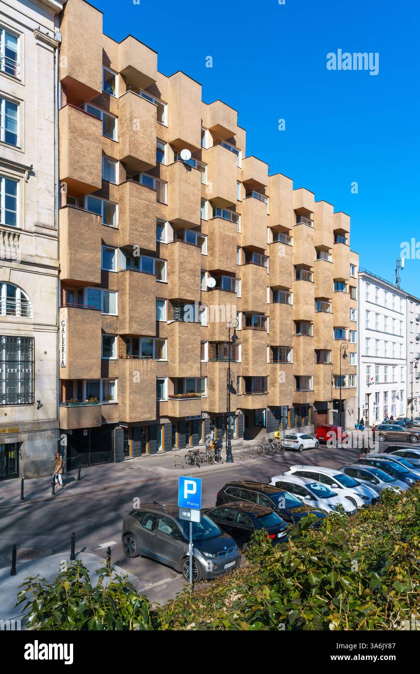 Unusual modernist building in Warsaw, Poland. Popular spot for ...