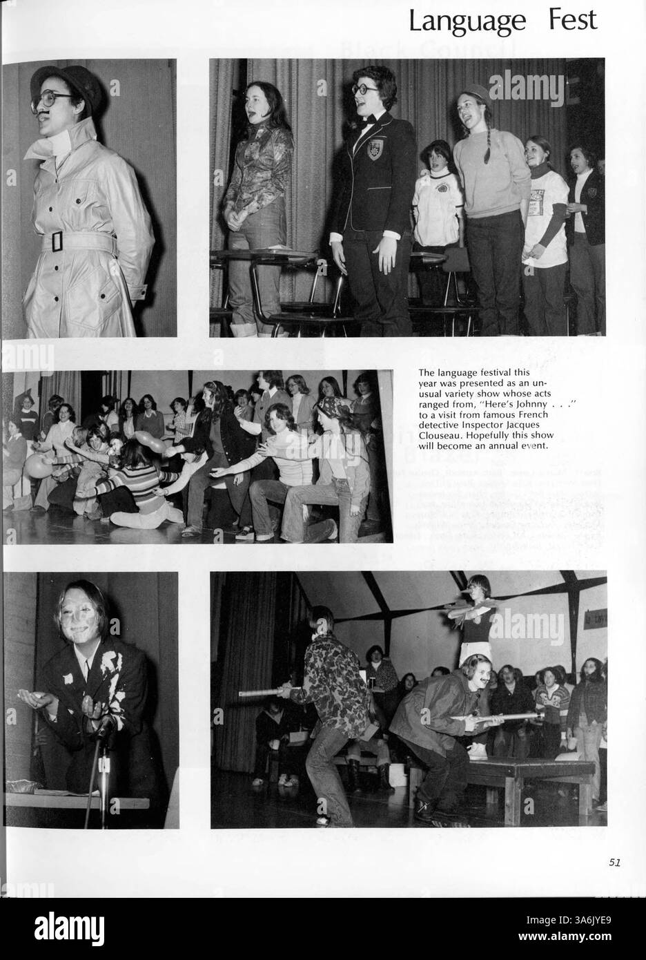 Highlighting key events and activities Black and White Stock Photos ...