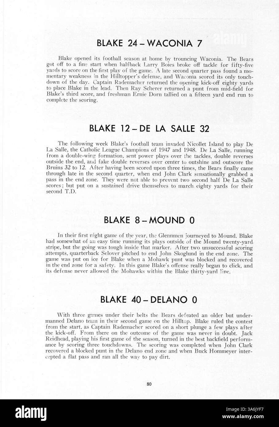 The 1949 edition of Call-O'-Pan documents Blake School’s academic ...
