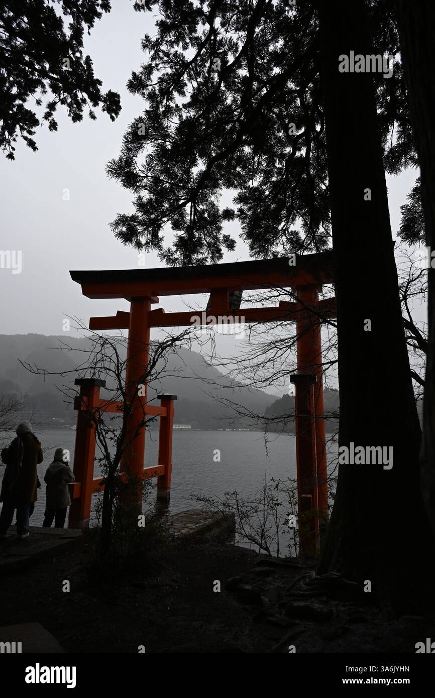 Hakone Temple Shrine in Japan Stock Photo - Alamy