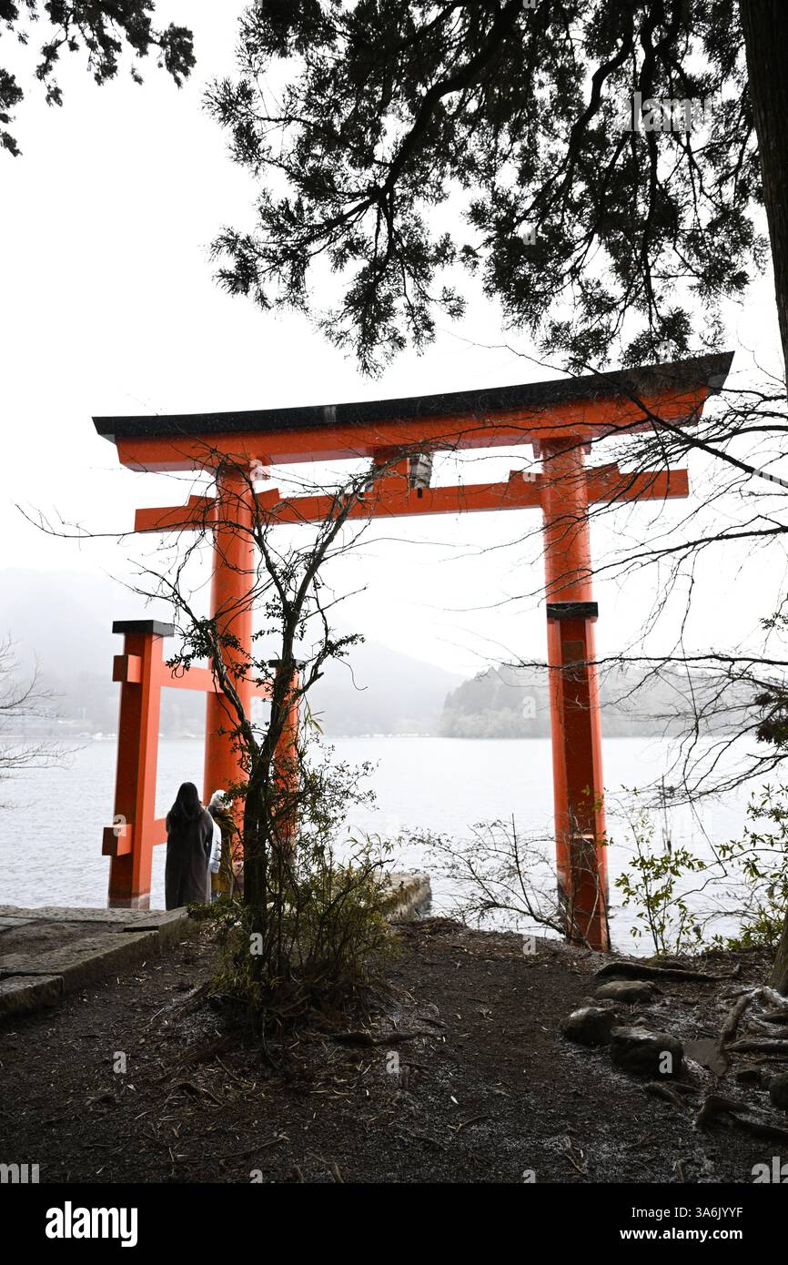 Hakone Temple Shrine in Japan Stock Photo - Alamy