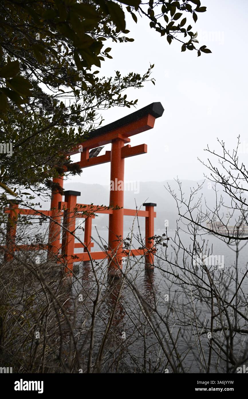 Hakone Temple Shrine in Japan Stock Photo - Alamy