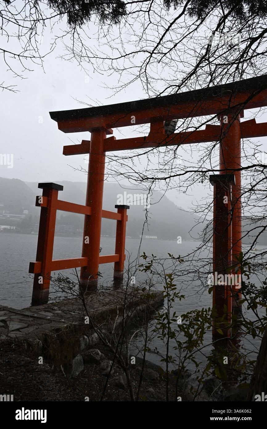 Hakone Temple Shrine in Japan Stock Photo - Alamy