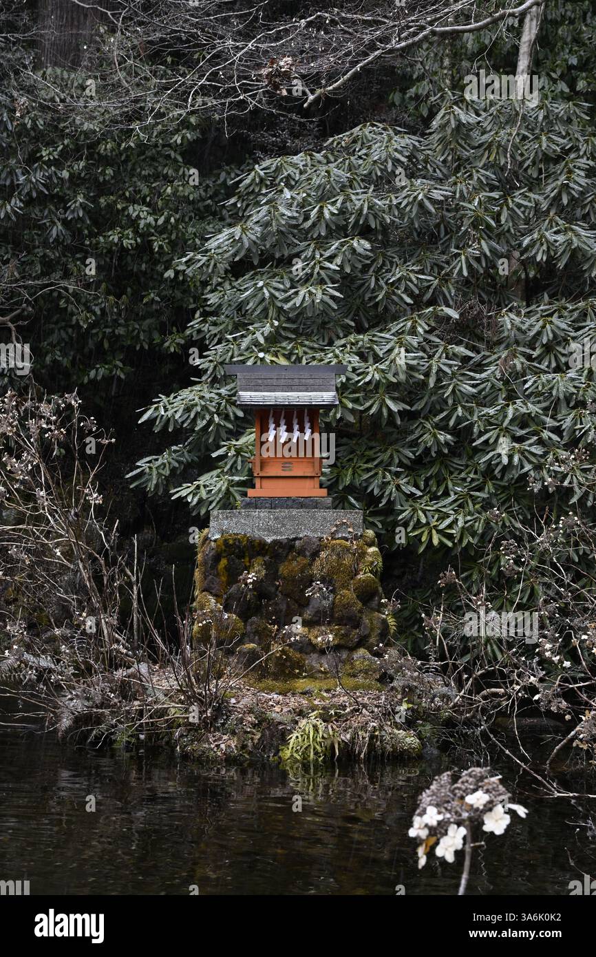 Hakone Temple Shrine in Japan Stock Photo - Alamy