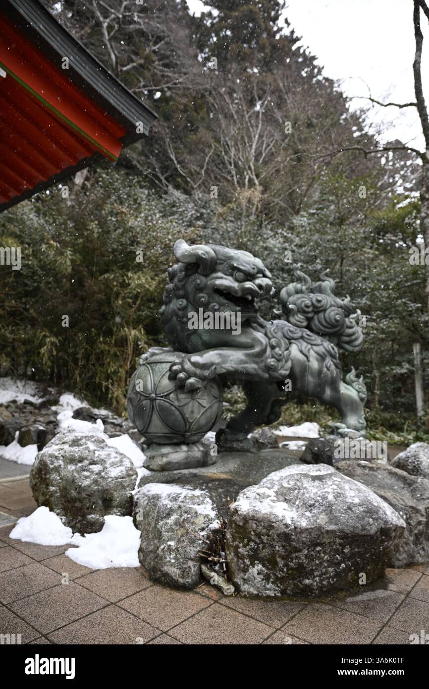 Hakone Temple Shrine in Japan Stock Photo - Alamy