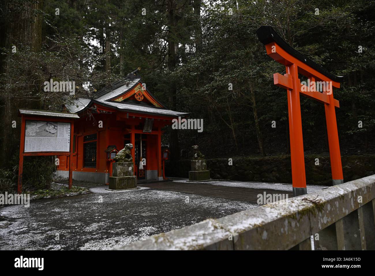 Hakone Temple Shrine in Japan Stock Photo - Alamy