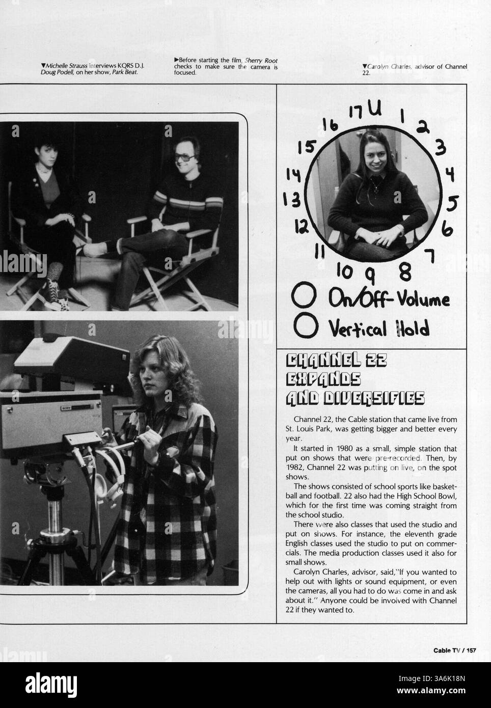 The 1982 Echowan yearbook from St. Louis Park High School serves as a ...