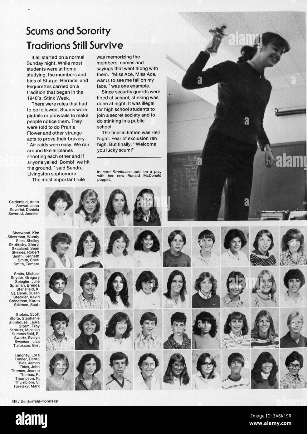 The 1982 Echowan yearbook of St. Louis Park High School documents ...