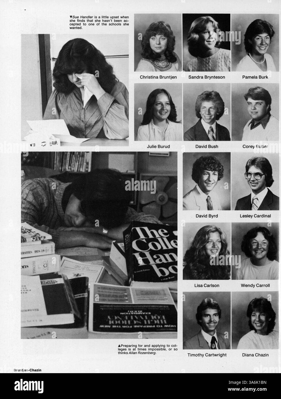 The 1982 Echowan yearbook documents various school activities ...