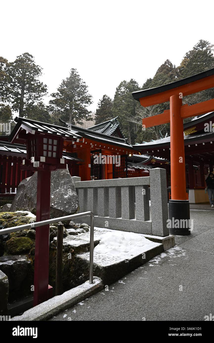 Hakone Temple Shrine in Japan Stock Photo - Alamy