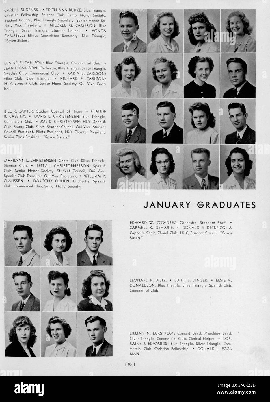 The 'Sagamore' yearbook from 1944 documents the events and people of ...
