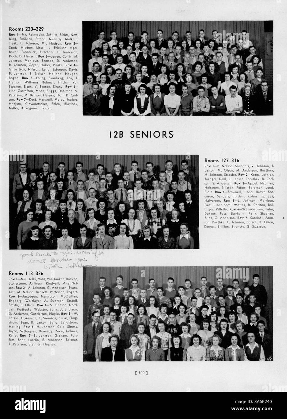 The 1944 'Sagamore' yearbook from Roosevelt High School documents ...