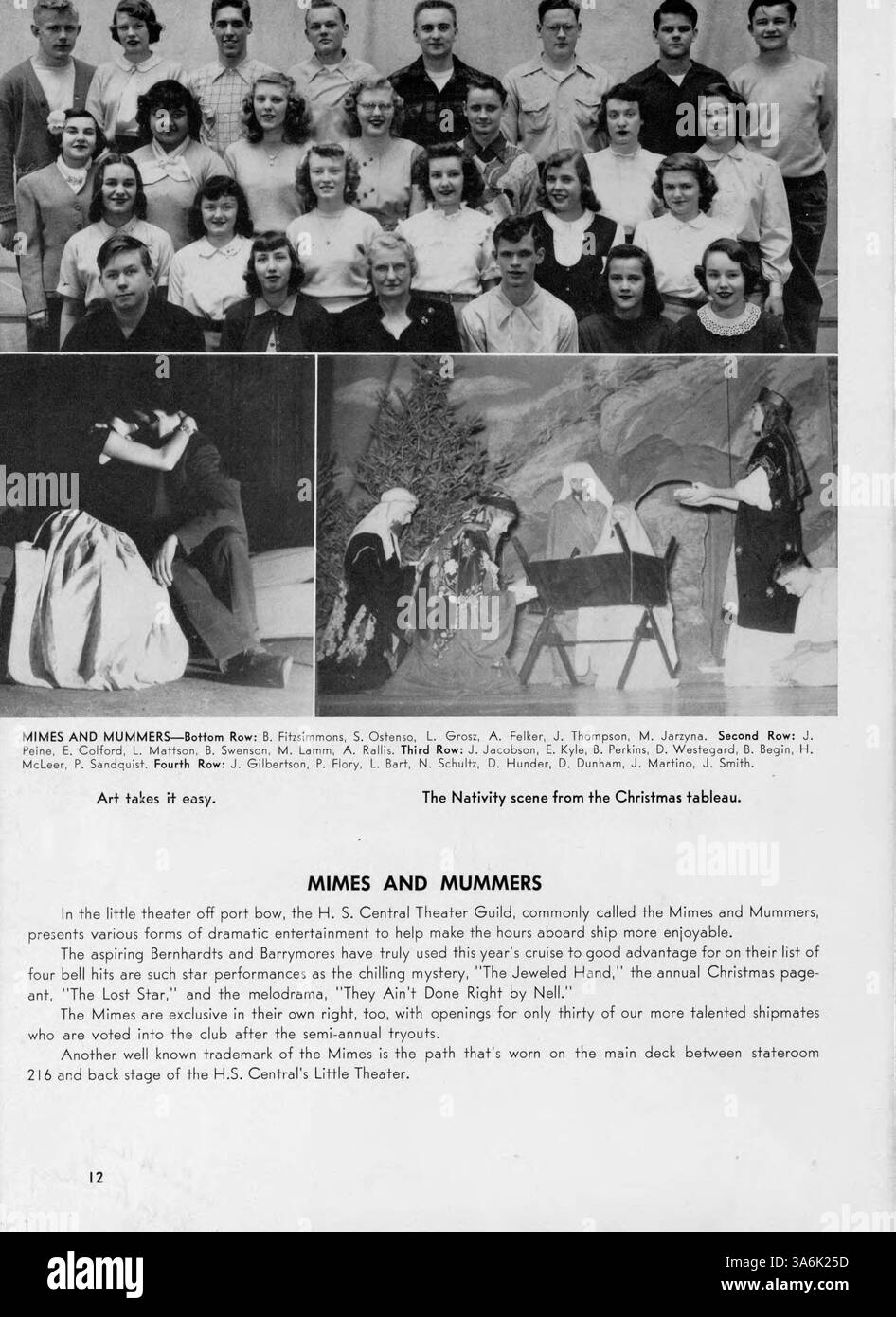 The 1949 centralian yearbook captures the students hi-res stock photography and images - Alamy