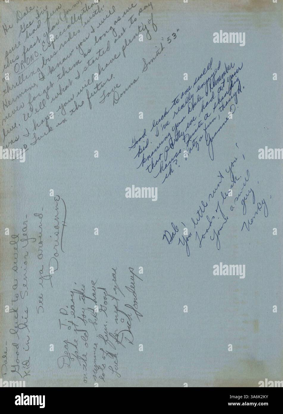 The Orono High School Yearbook, Orion 1953, reflects on the students ...