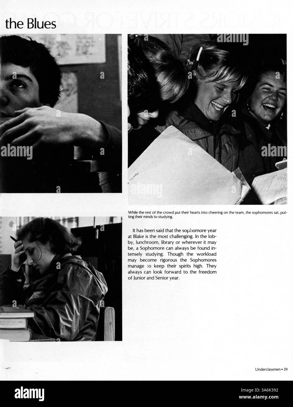 The 1985 Blake Yearbook, 'Reflections', provides a detailed record of ...