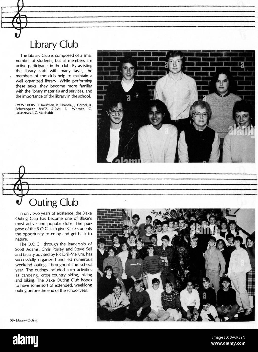 The 1985 Blake Yearbook, 'Reflections', chronicles the 1984-1985 school ...