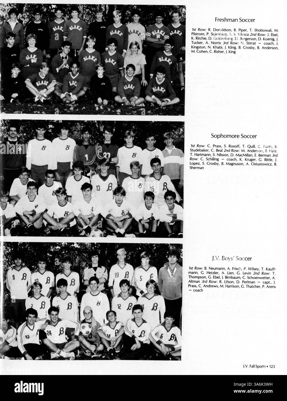 Highlights the key moments of the 1984 1985 academic year hi-res stock ...