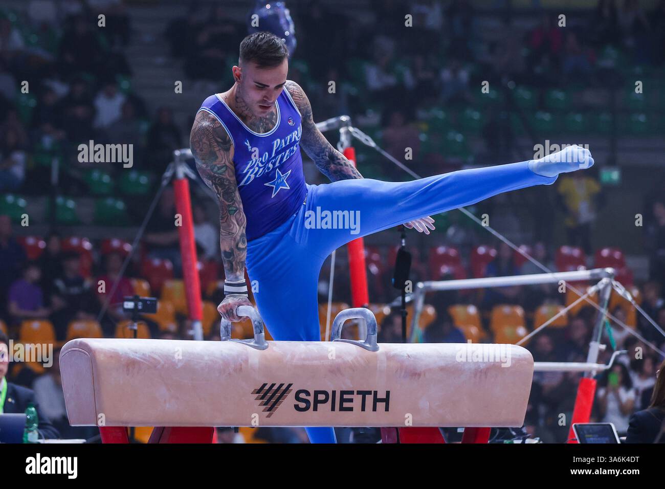 Nicola Bartolini of Pro Patria Bustese seen during Artistic Gymnastics ...