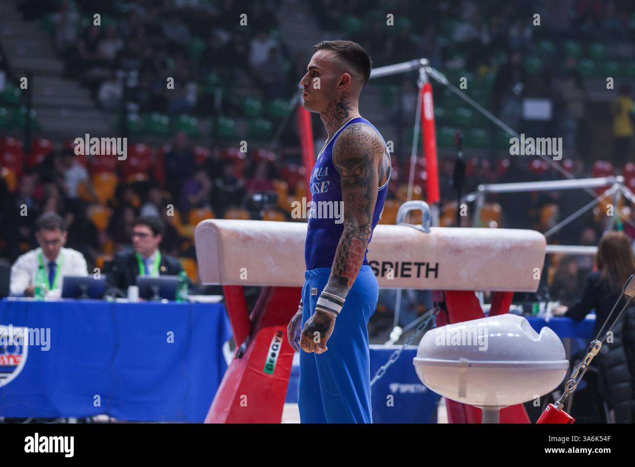 Nicola Bartolini of Pro Patria Bustese seen during Artistic Gymnastics ...
