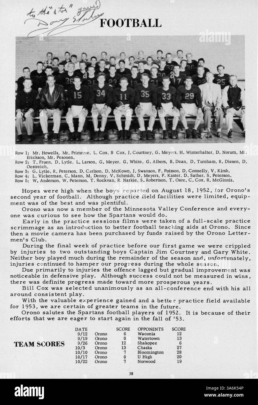 The 1953 Orion yearbook from Orono High School captures student life ...