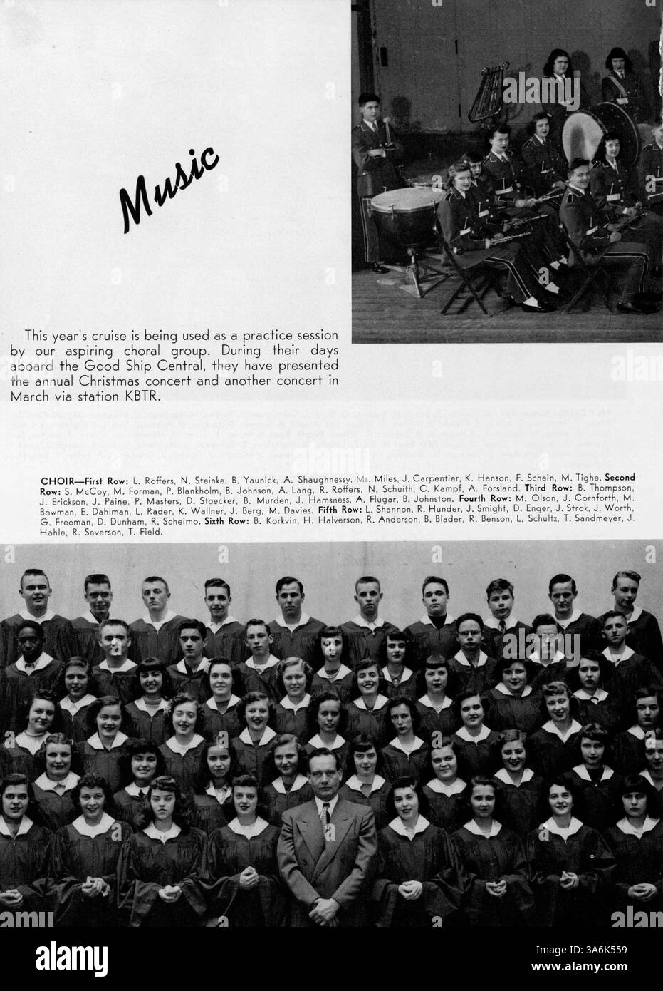 This 1949 centralian yearbook from central high captures the stu hi-res stock photography and ...