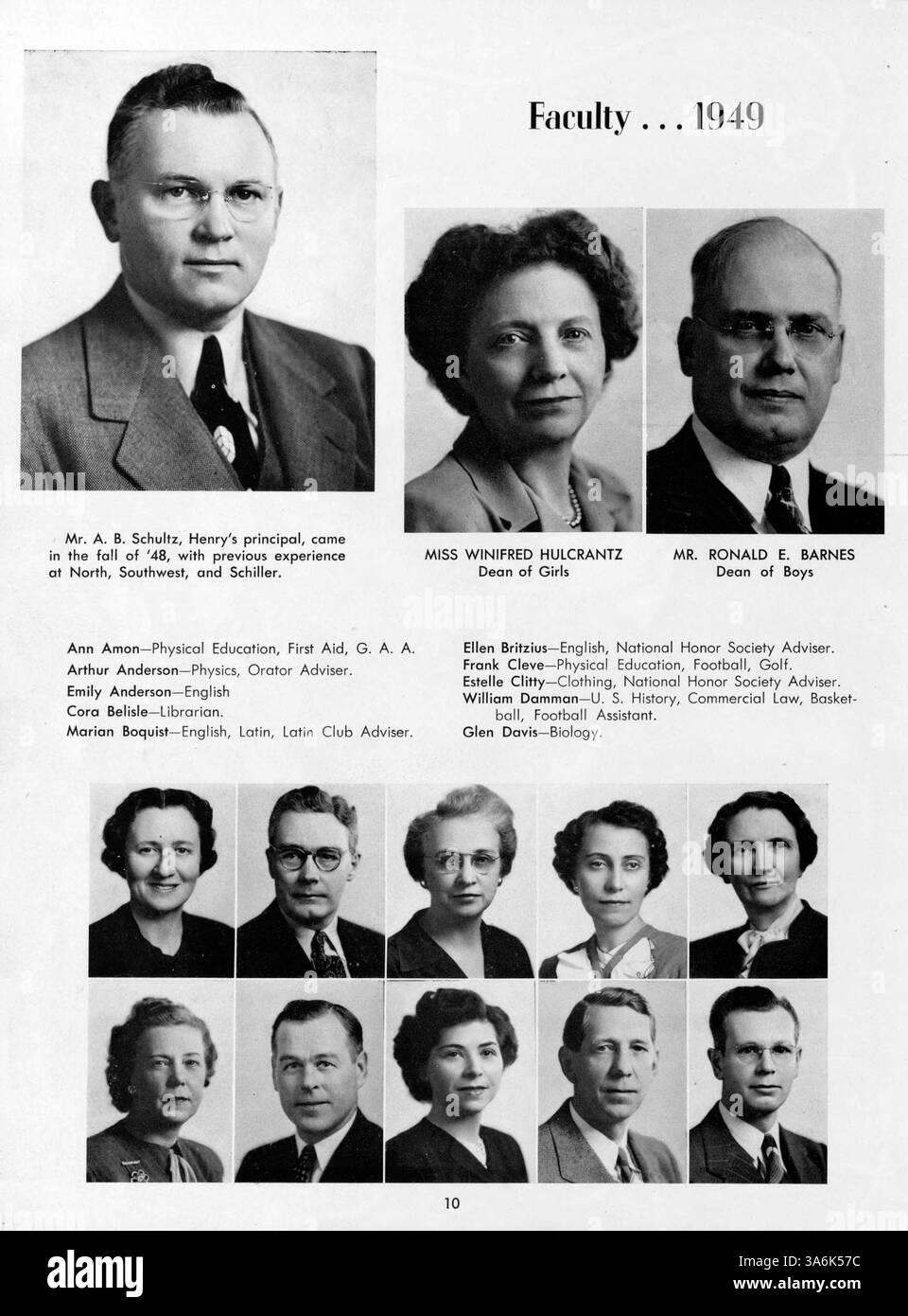 The 1949 Patrick Henry High Yearbook records the student, faculty, athletic, and extracurricular ...