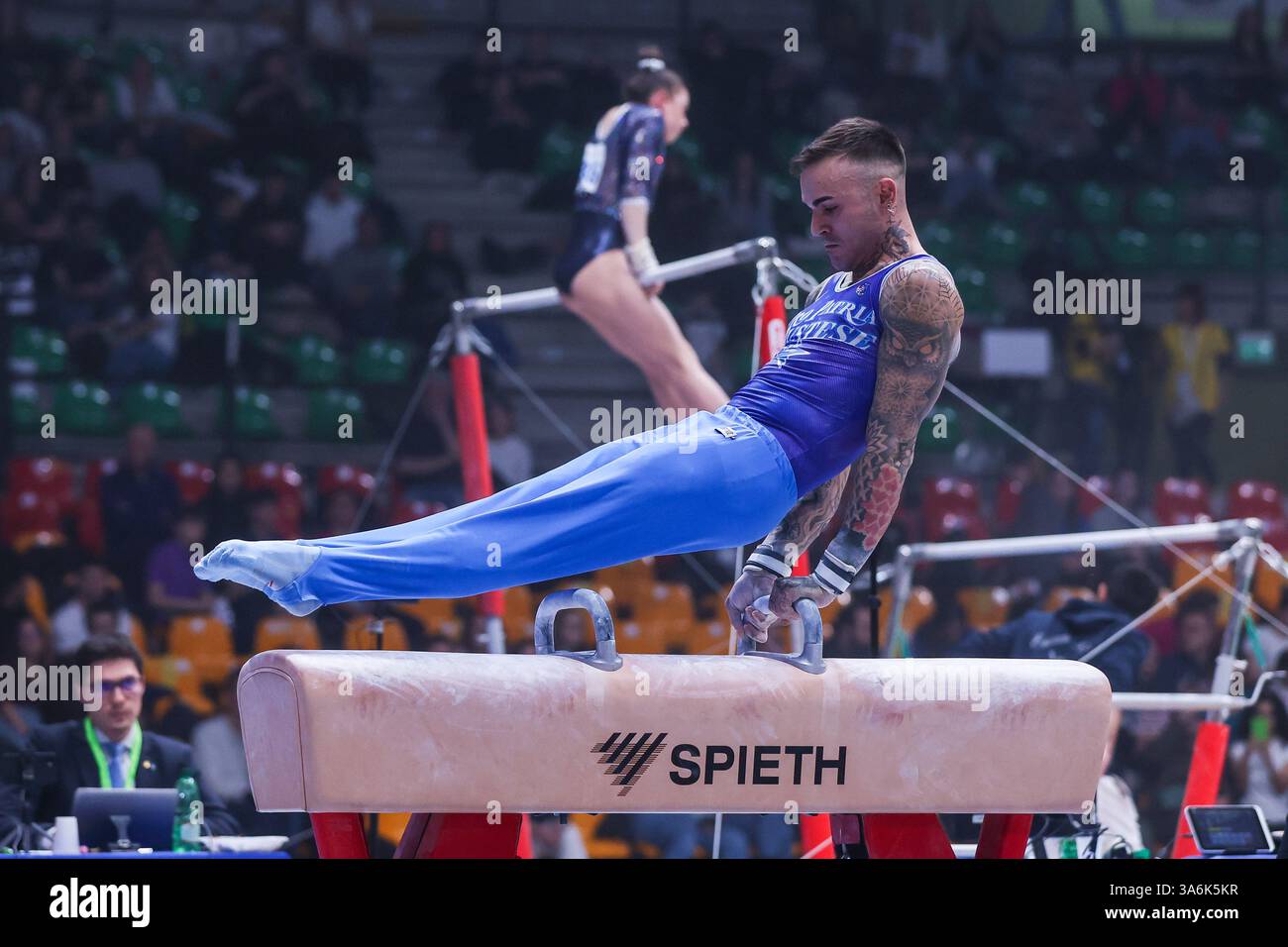 Nicola Bartolini of Pro Patria Bustese seen during Artistic Gymnastics ...