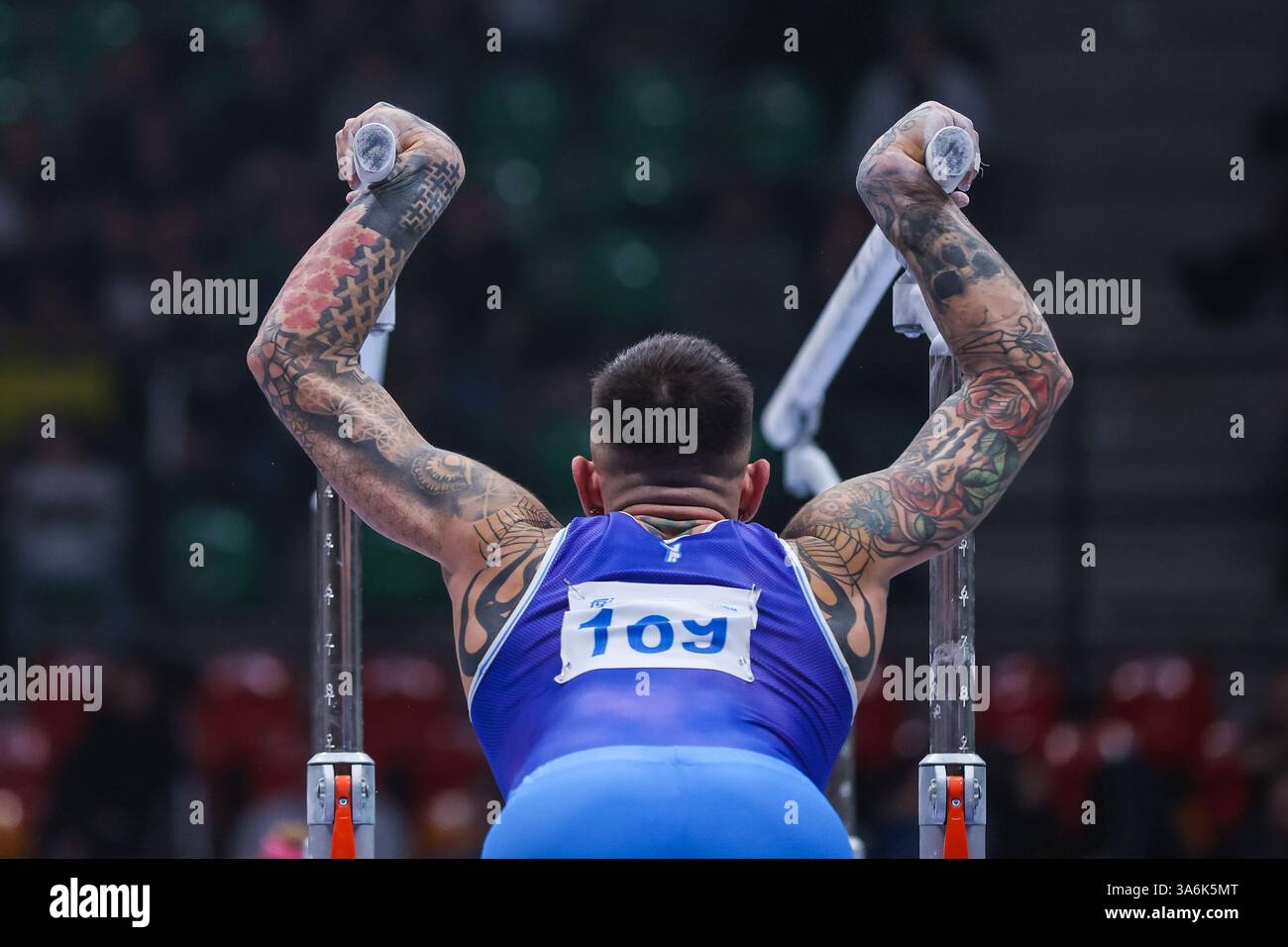 Nicola Bartolini of Pro Patria Bustese seen during Artistic Gymnastics ...